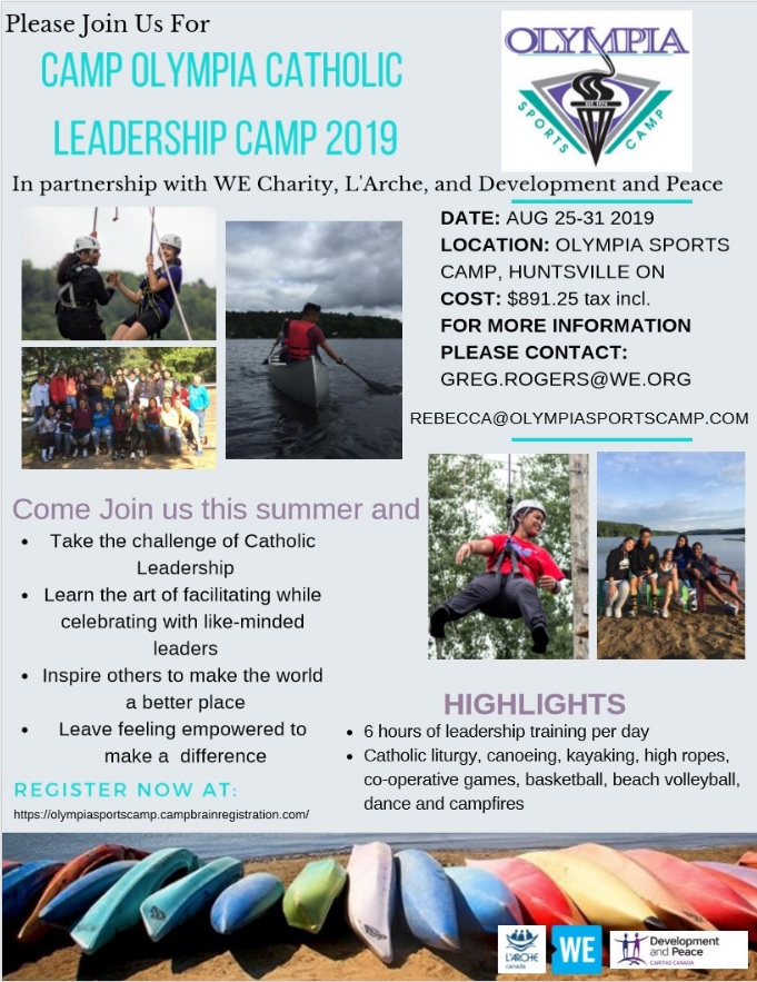 Catholic Leadership Summer Camps 2019 – Catholic Student Leadership