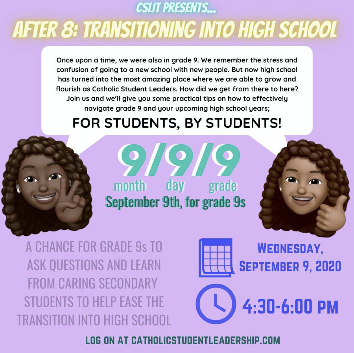 After 8: Transitioning Into High School – Catholic Student Leadership